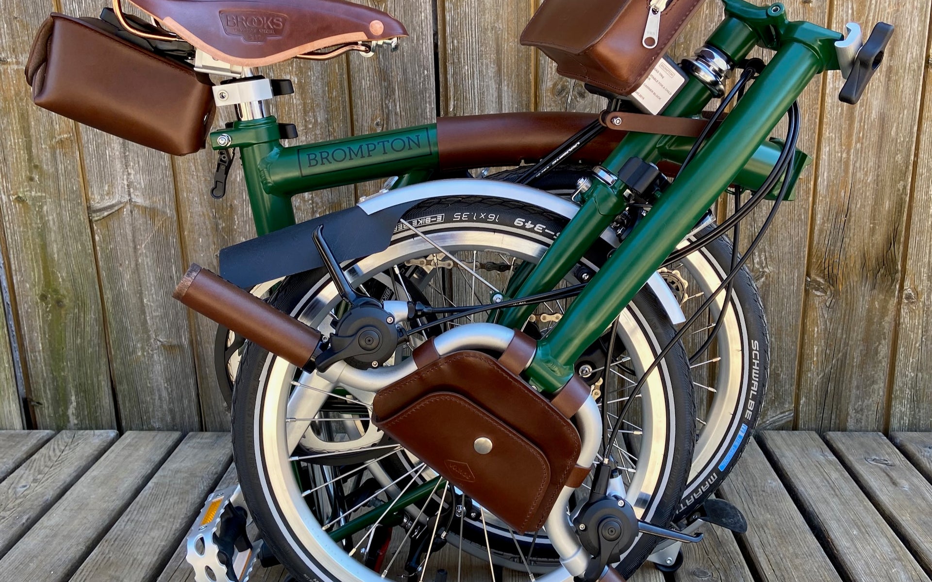 Souma Leather - Handmade Brompton Bicycle Accessory. Made to Last.