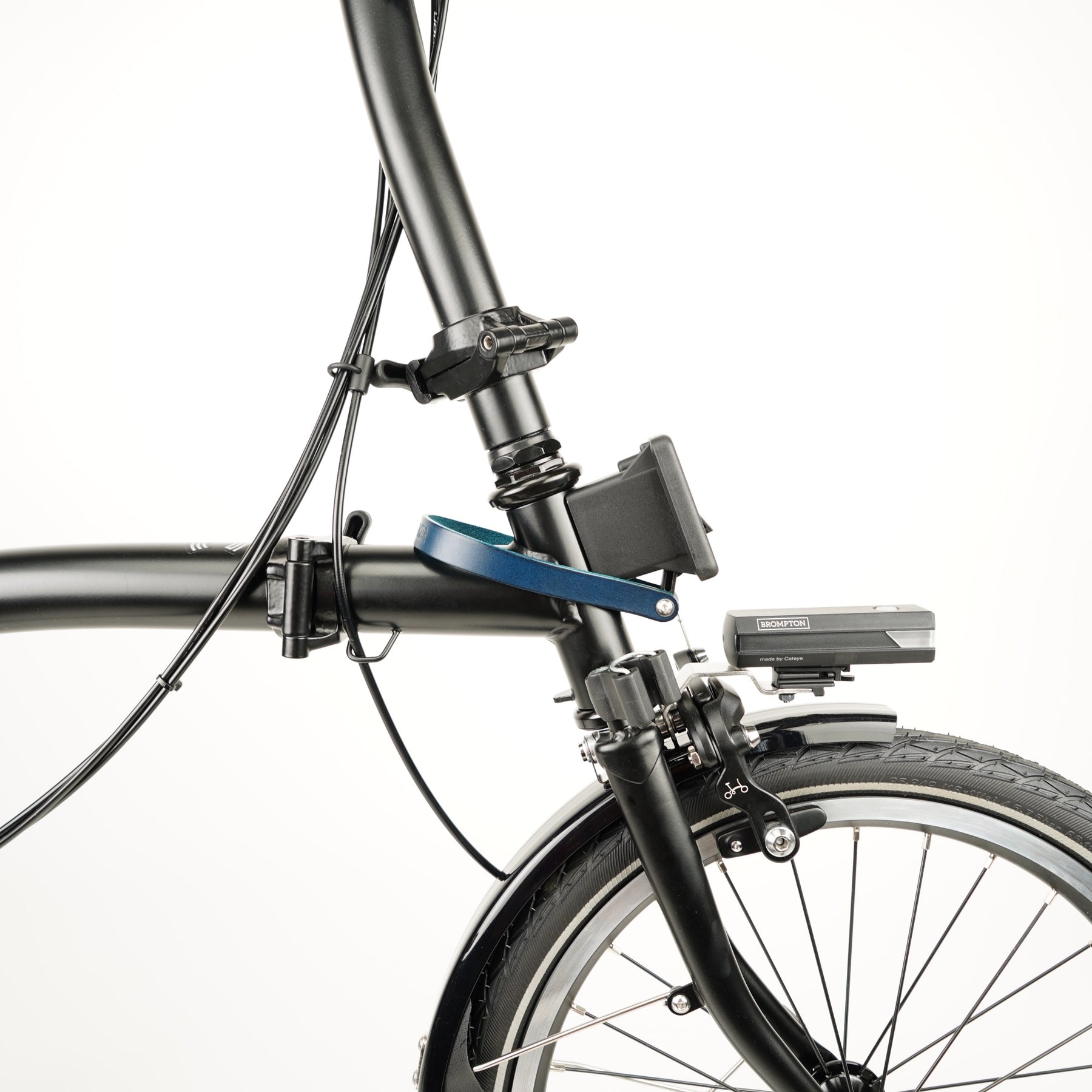 Leather Front Carrier Strap for Brompton Bicycle | Brompton Accessories ...