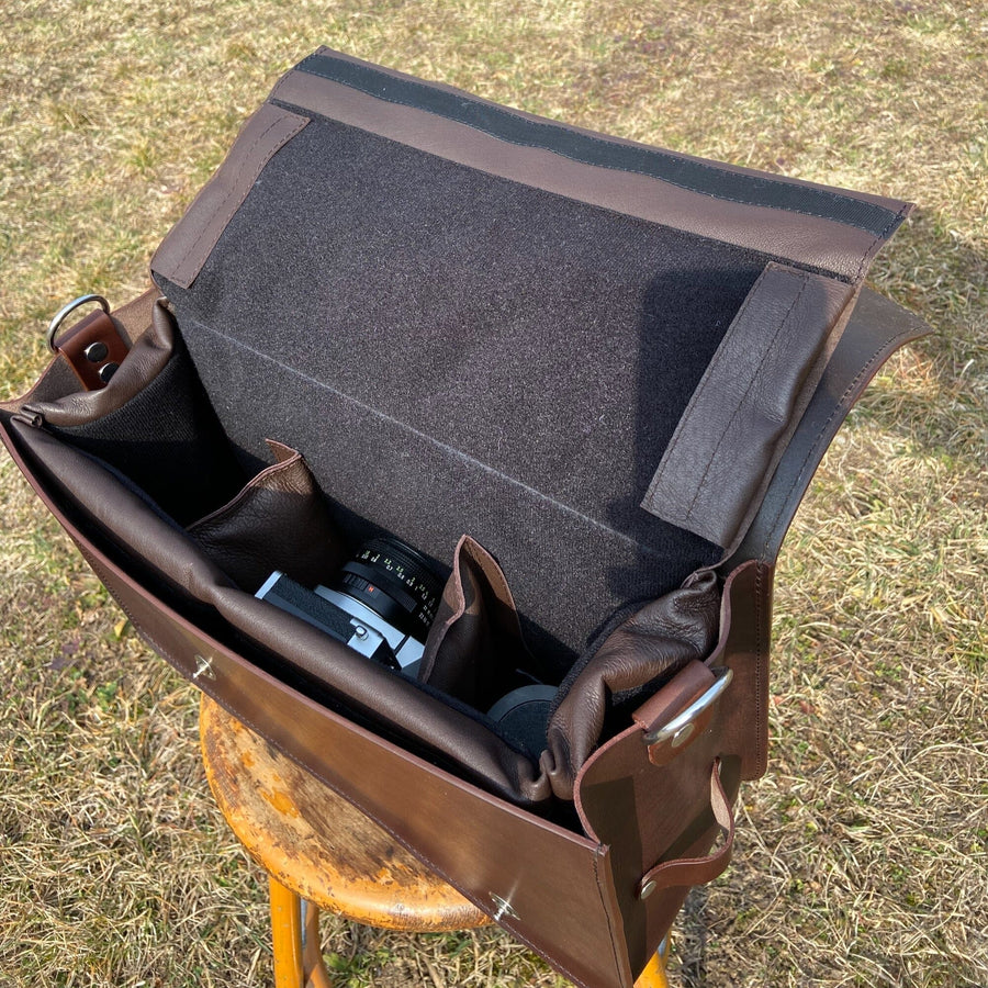 Leather Camera Bag for Brompton Bike | Brompton Accessories – Souma Leather